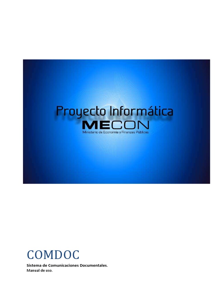 Manual Comdoc | PDF | Archivo de computadora | Contraseña