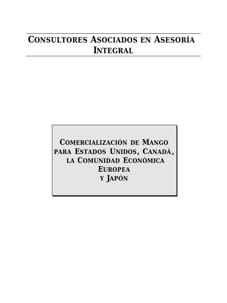 Comercializacion Del Mango MANGO3 | PDF | Producto (Negocio) | Publicidad