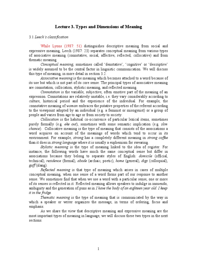 3 (1) (1) - Types and Dimensions of Meaning | PDF | Human Communication ...