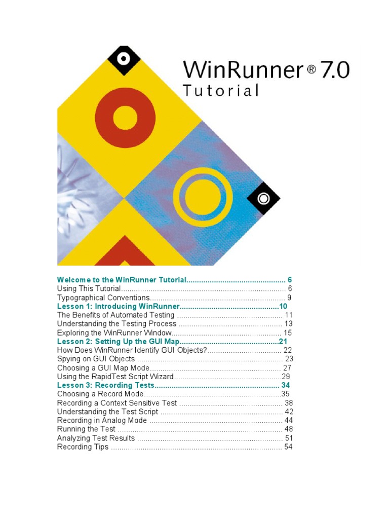 WinRunner 7 | Graphical User Interfaces | Scripting Language