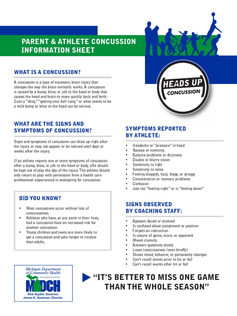 Concussion Form | PDF | Concussion | Neurological Disorders