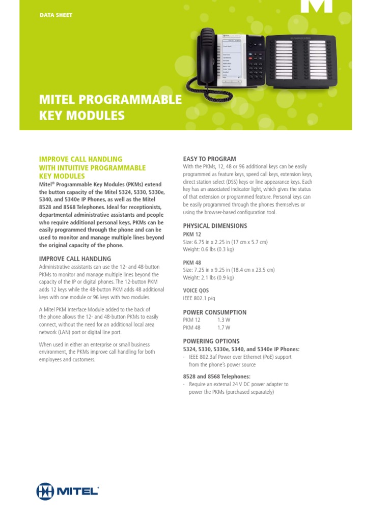 Improve Call Handling With Intuitive Programmable Key Modules | PDF