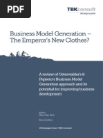 Business Model Generation | PDF | Business Model | Supply Chain