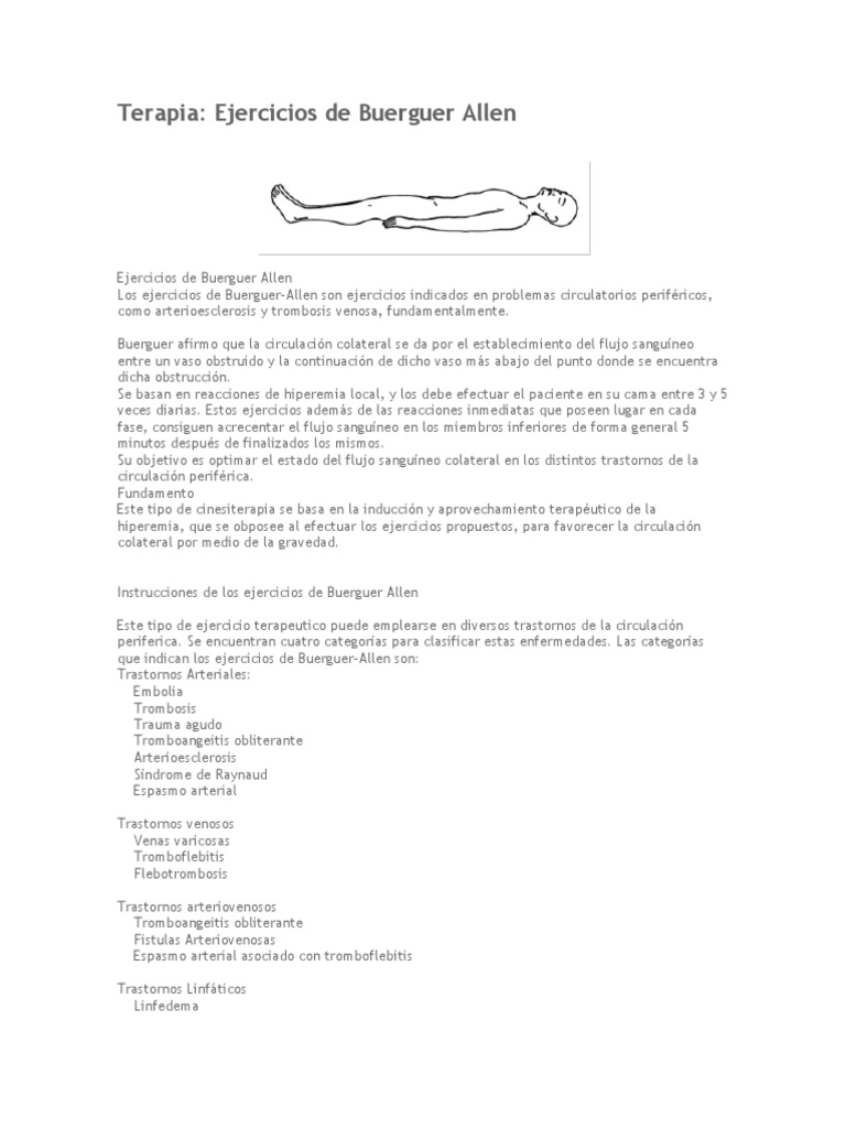 Ejercicios Buerguer-Allen: Guía Básica | PDF | Trombo | Hemodinámica