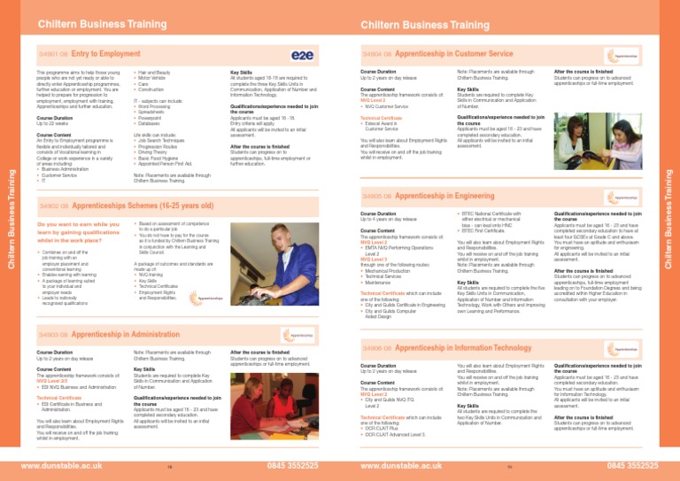 Chiltern Business Training | Download Free PDF | Apprenticeship ...