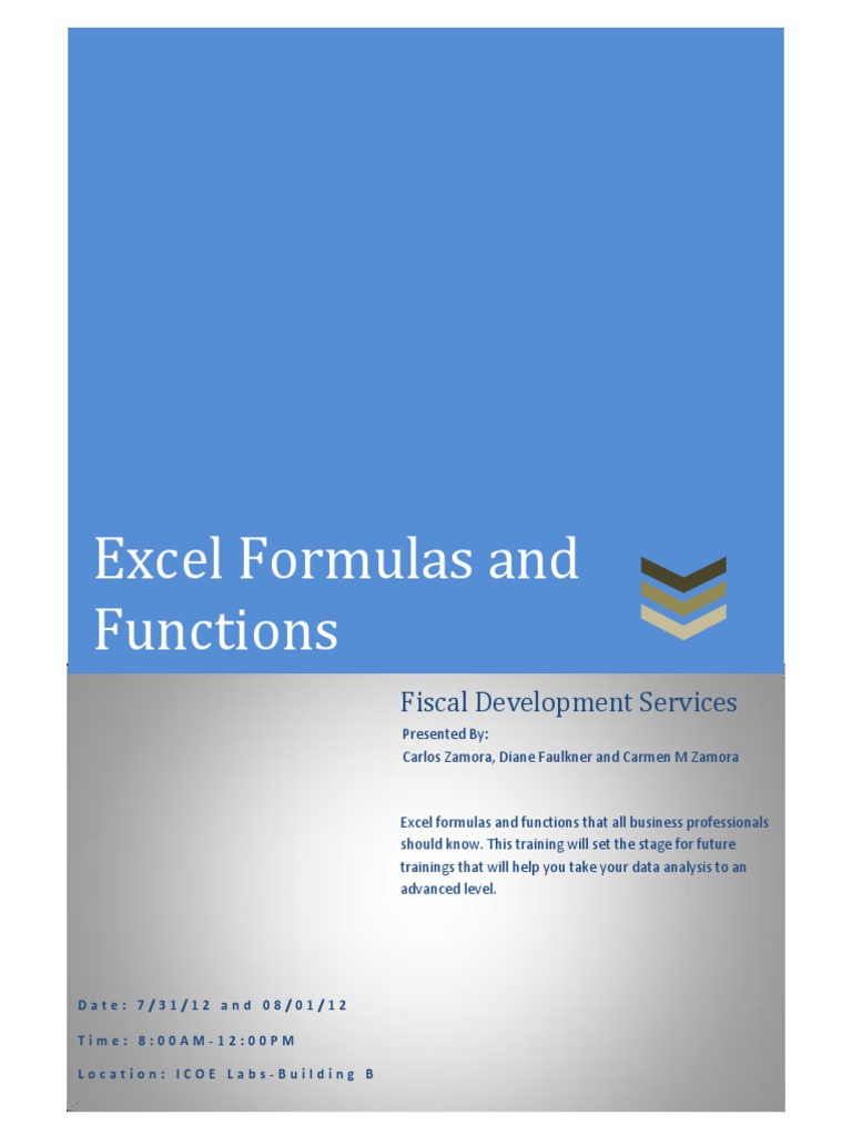 Excel Formulas and Functions | PDF | Letter Case | Microsoft Excel