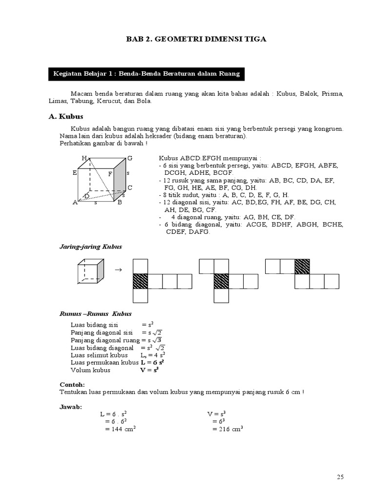 Geometri Dimensi 3 | PDF