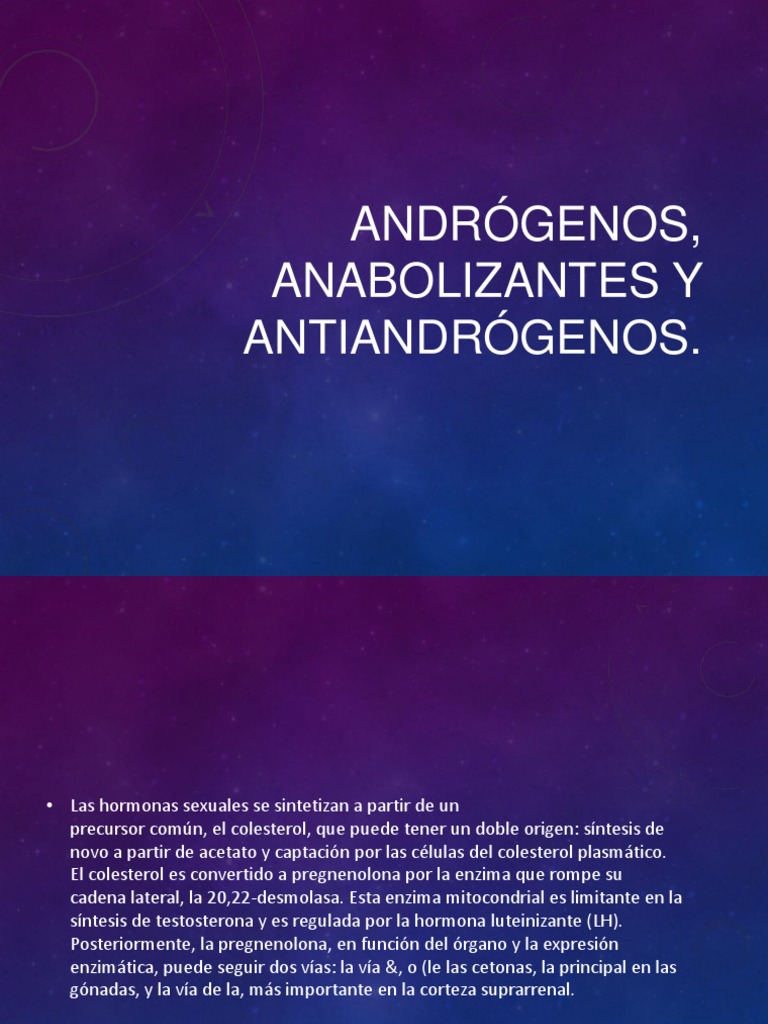 Andrógenos, Anabolizantes y Antiandrógenos | PDF | Testosterona | Andrógino