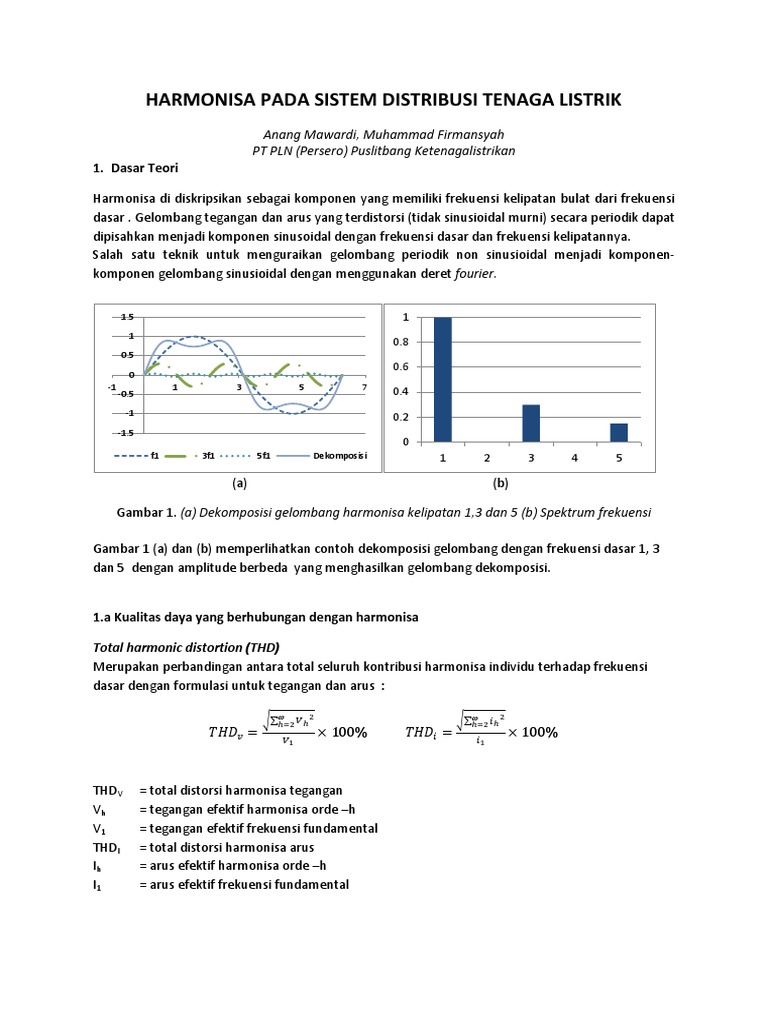 Harmonisa Pada Sistem Distribusi Tenaga Listrik | PDF