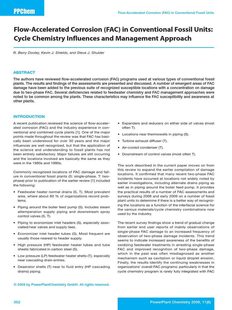 Flow Assisted Corrosion | PDF