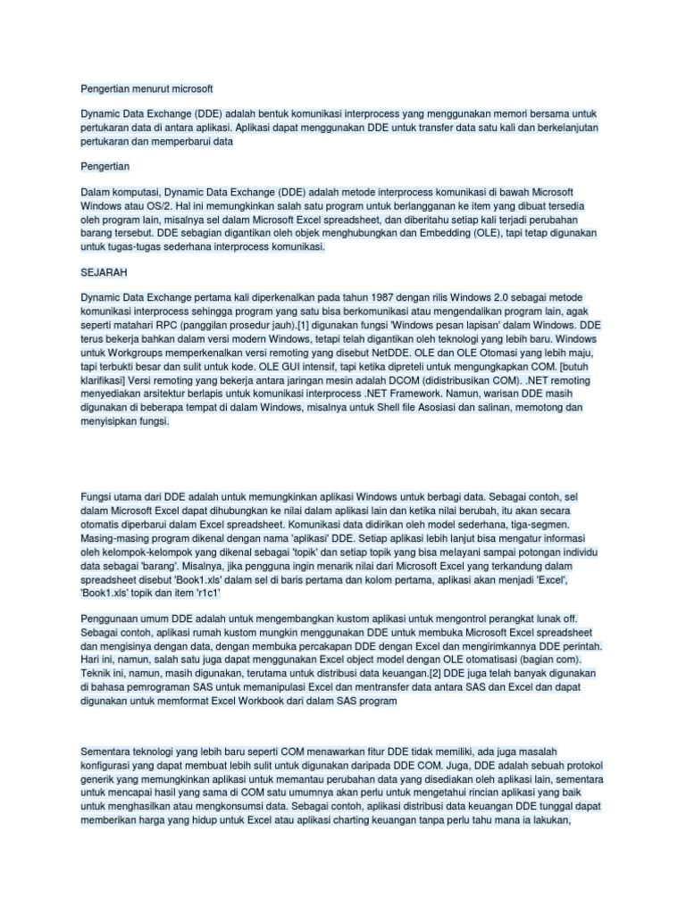 Dynamic Data Exchange | PDF