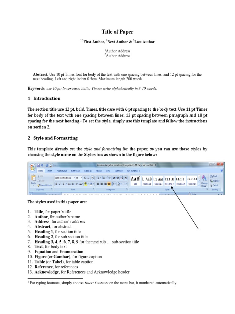 Title of Paper: Author Address Author Address | PDF | Equations ...