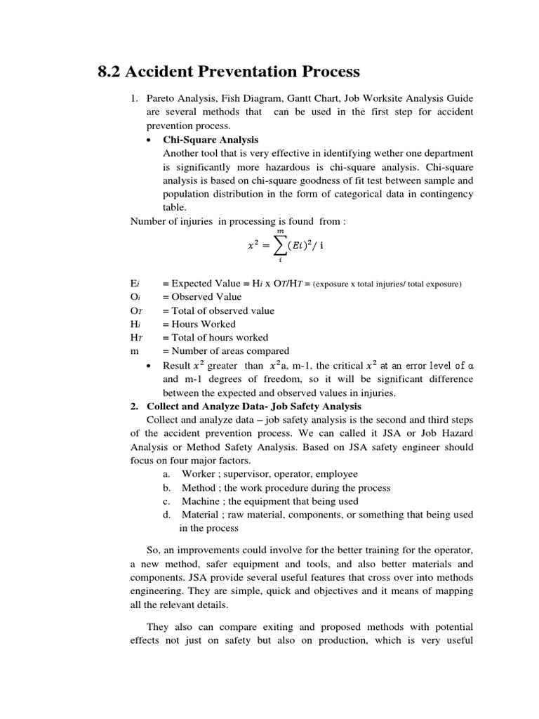 8.2 Accident Prevention Process | Risk | Risk Management