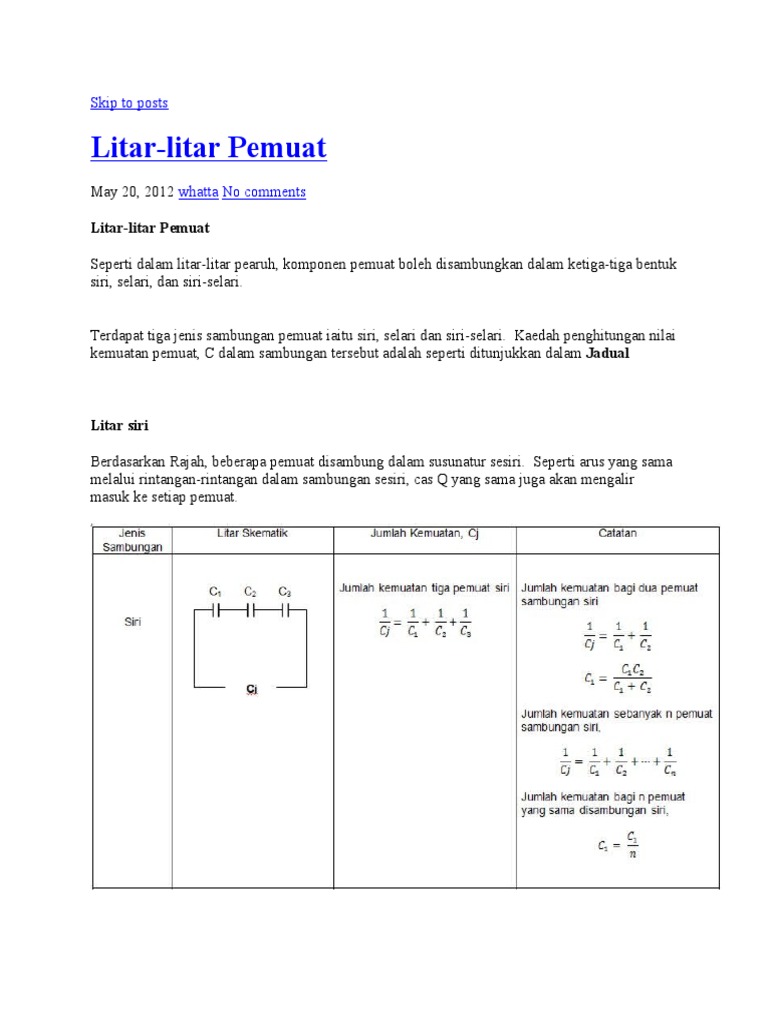 Litar Pemuat | PDF | Sains & Matematika | Komputer