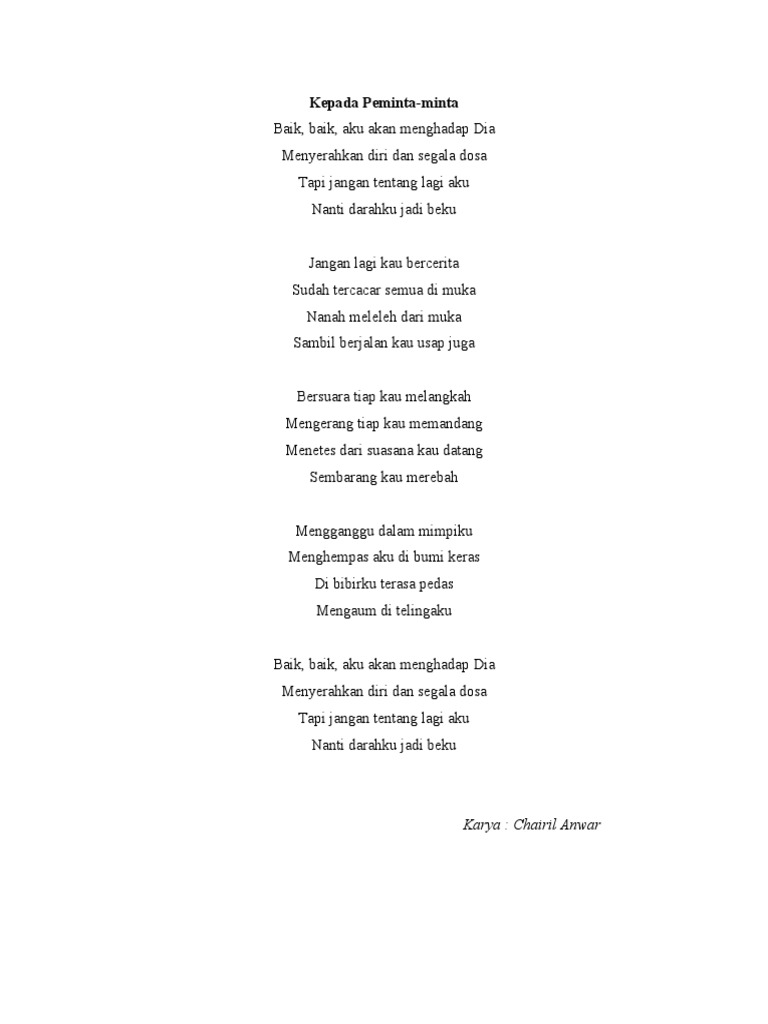 Antologi PuISI | PDF