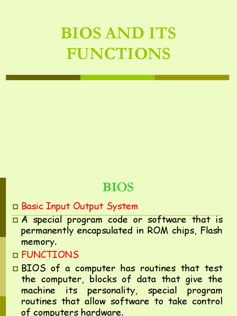 Bios | PDF | Bios | Booting