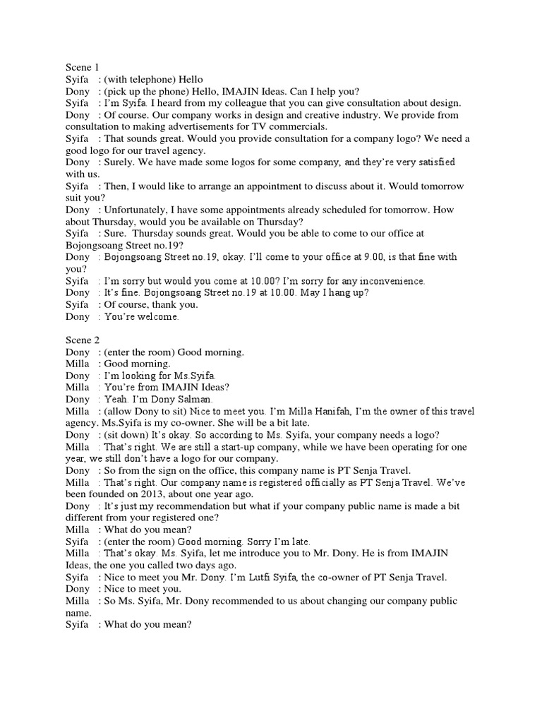 ENGLISH DRAMA DIALOGUE - BUSINESS MEETING AND DEALS | Leisure