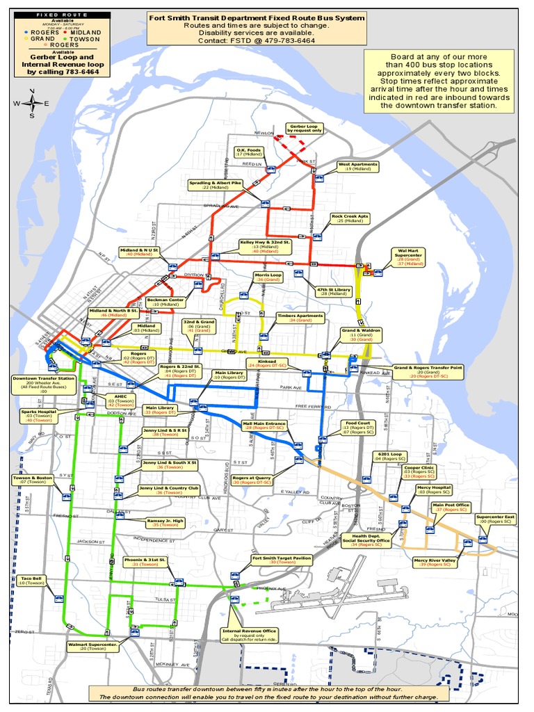 Fort Smith Bus Route Fort Smith Arkansas | PDF | Bus Transport | Public ...