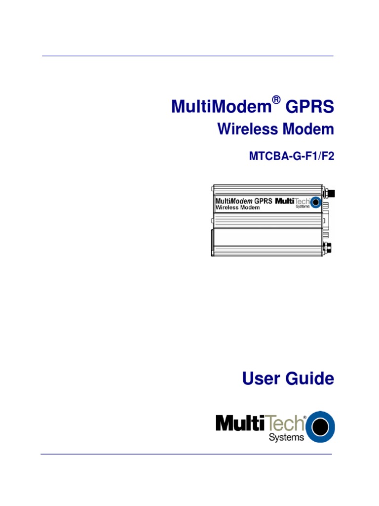 Multimodem GPRS: Wireless Modem | PDF | General Packet Radio Service | Modem