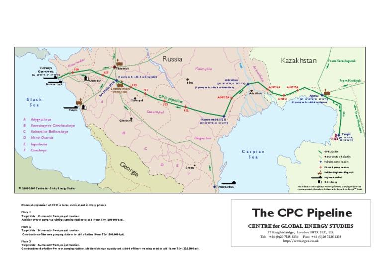CPC Pipeline Map | PDF | Energy Industry | Petroleum Industry