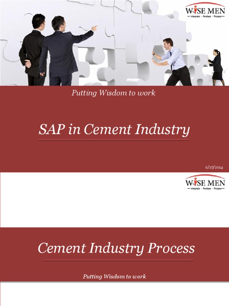 Sap in Cement Industry | PDF | Cement | Supply Chain