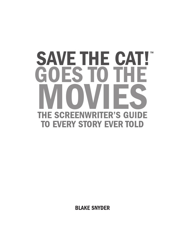 Save the Cat Goes to the Movies 20 PDF
