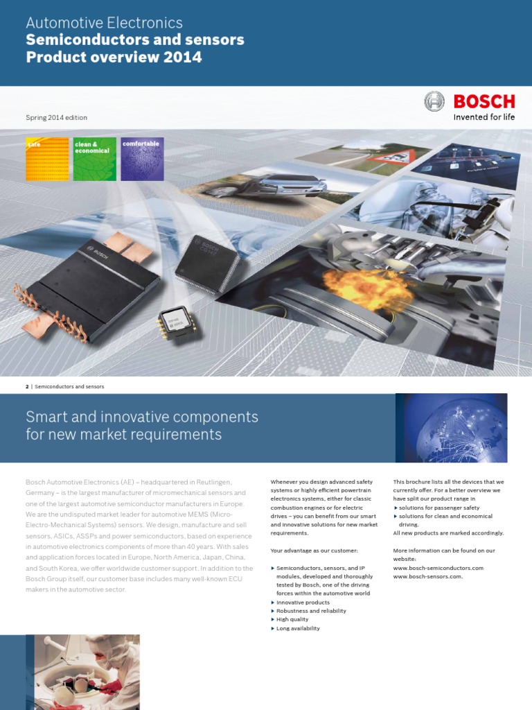 Bosch - Catalog Semiconductori Și Senzori 2014 | PDF | Field ...