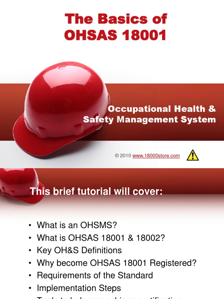 Basics of OHSAS 18001 | Occupational Safety And Health | Audit