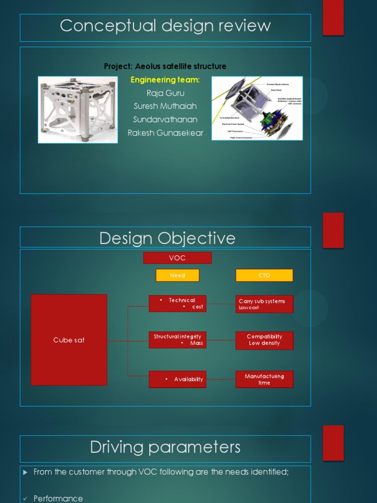 Conceptual Design Review | PDF | Satellite | Spacecraft