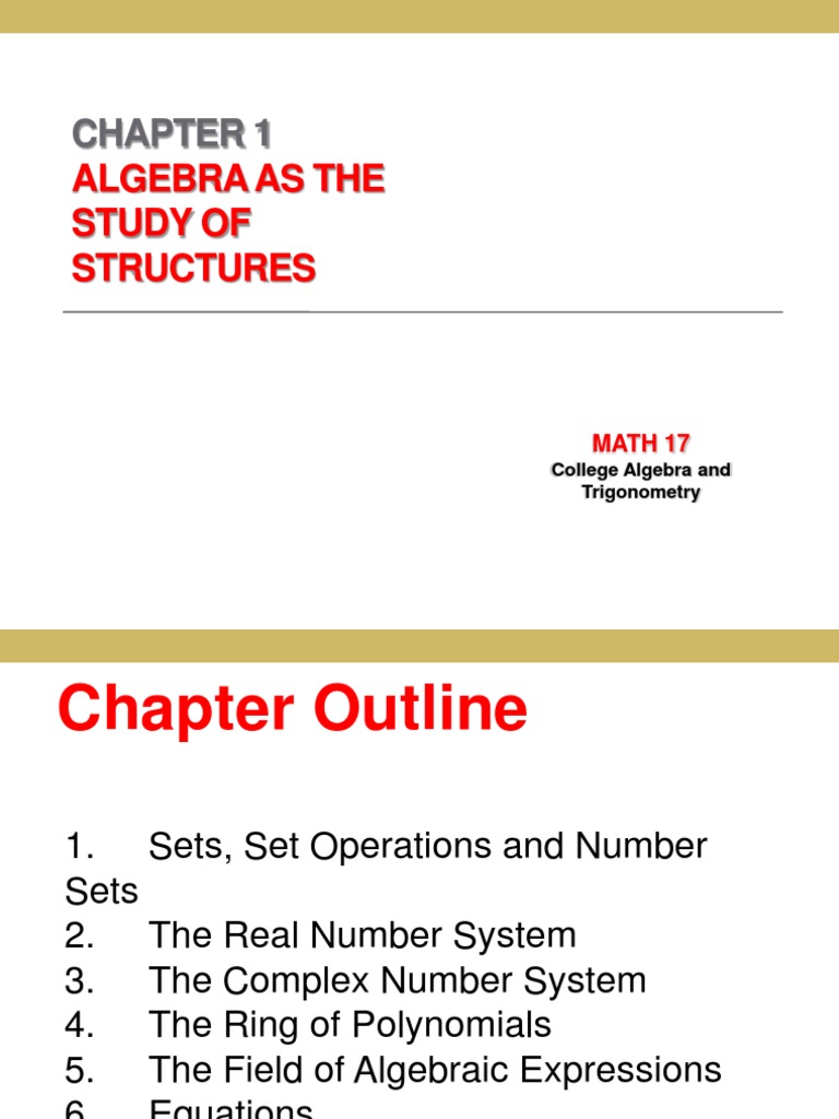 1.1 Sets, Set Operations and Number Sets | PDF | Set (Mathematics ...