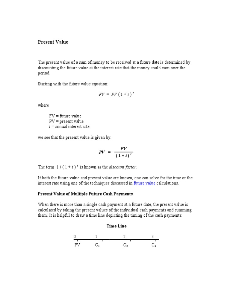 Tabel Ekonomi Present Value | PDF | Finance & Money Management