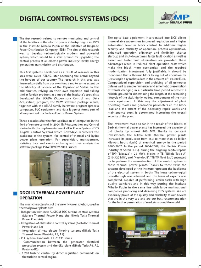 Digital Control Systems (DCS) : Ddcs in Thermal Power Plant Operation ...
