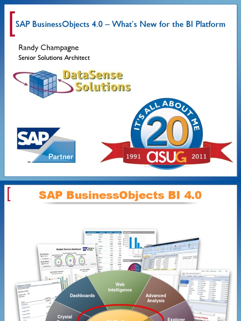 SAP BusinessObjects 4.0 – What’s New for the BI Platform (2011!07!28 ...