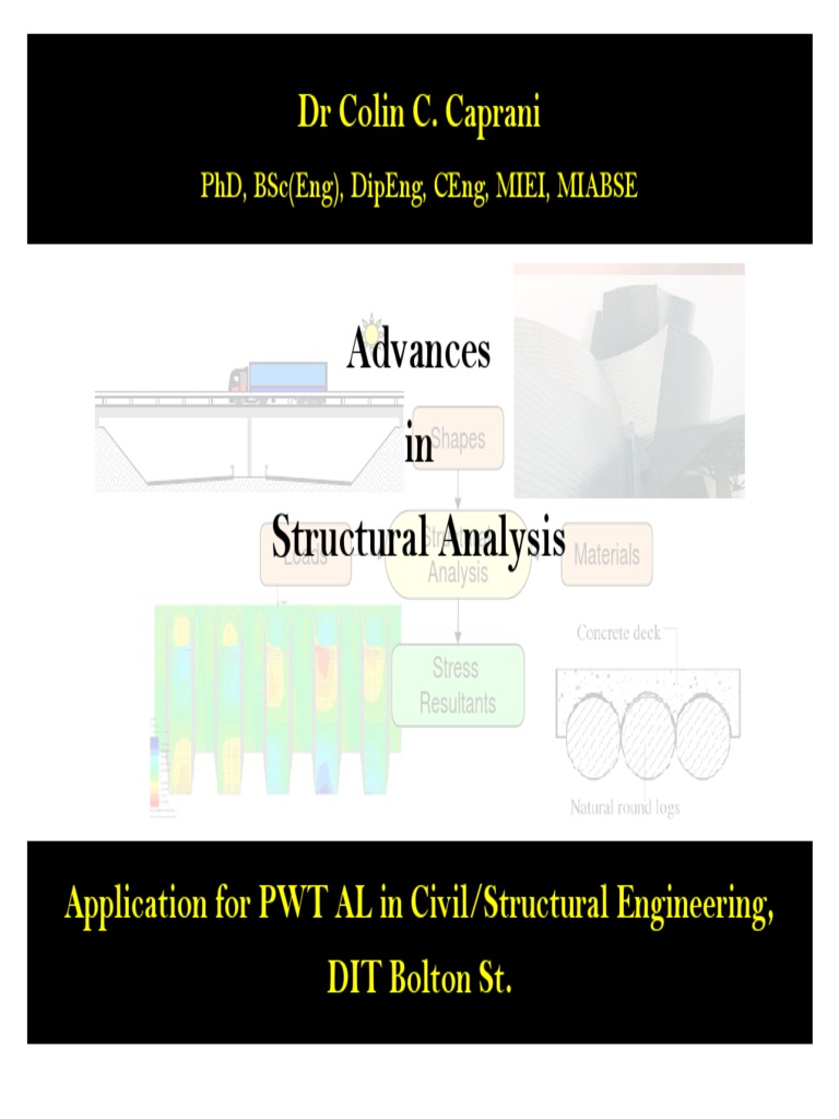 Advances in Structural Analysis: DR Colin C. Caprani | Download Free PDF | Structural Analysis ...