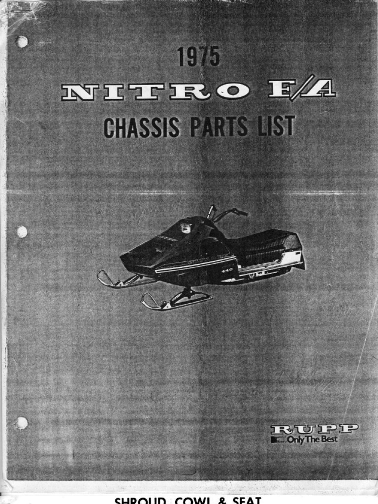 1975 Rupp Fa Nitro Parts List | PDF