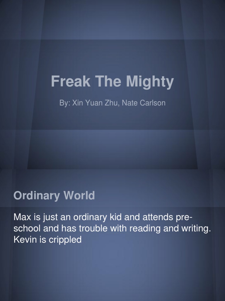 A Summary of Key Plot Points and The Hero's Journey Stages in Freak the ...