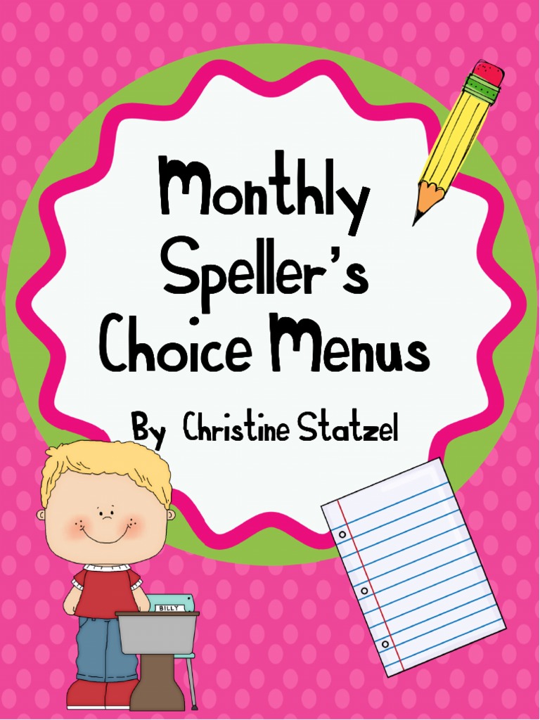 Monthly Monthly Monthly Monthly Speller Speller Speller Speller ...