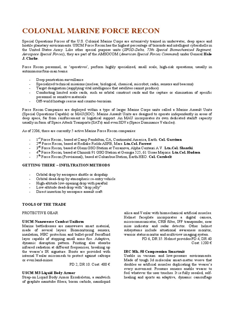 Ad Astra Force Recon | PDF | Anti Tank Warfare | Special Forces