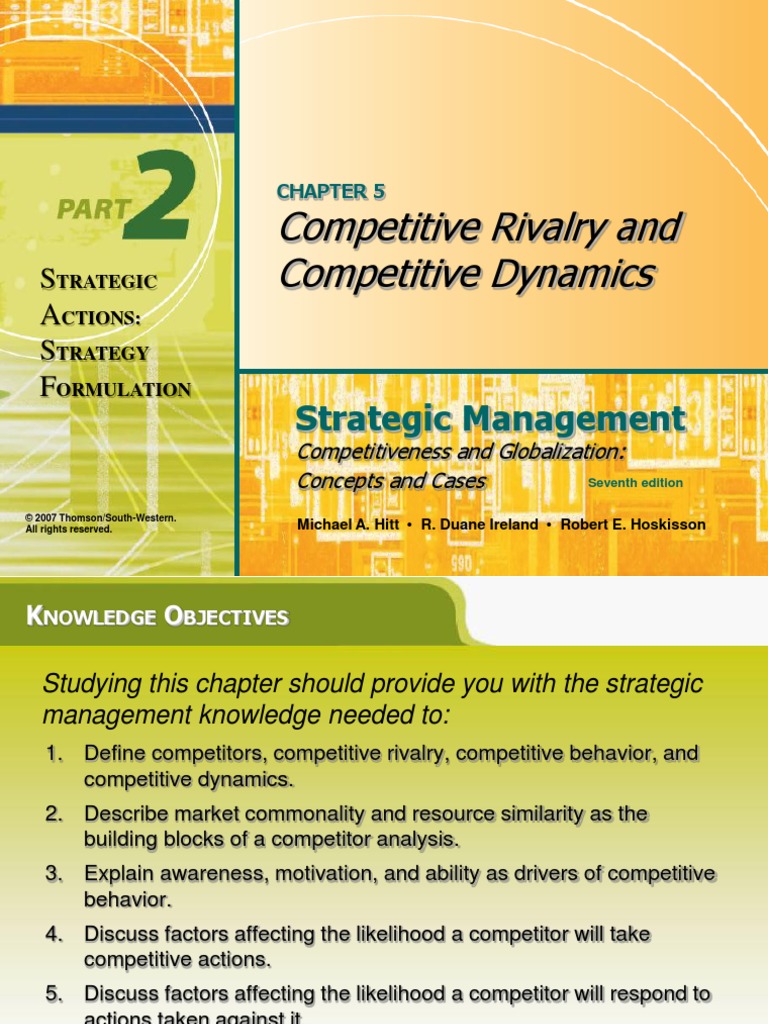 Competitive Rivalry and Competitive Dynamics: Strategic Management ...