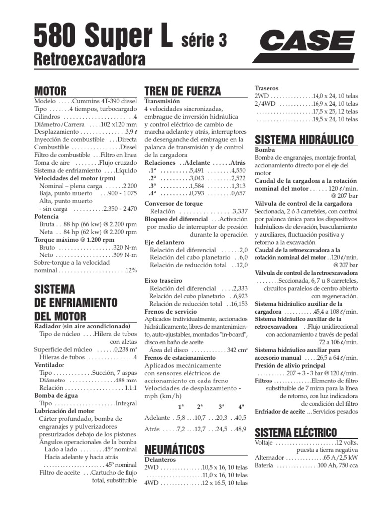 580SL Serie 3 | PDF | Tracción en las cuatro ruedas | Turbocompresor