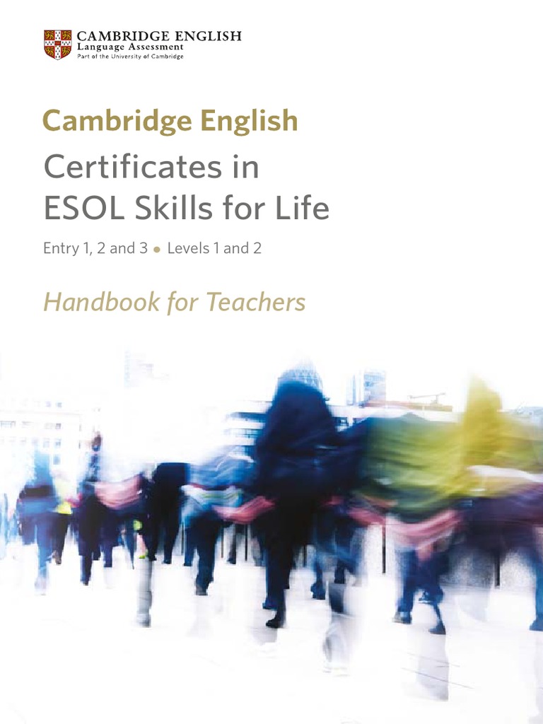 Esol Skills For Life Handbook For Teachers Document | PDF | English As ...