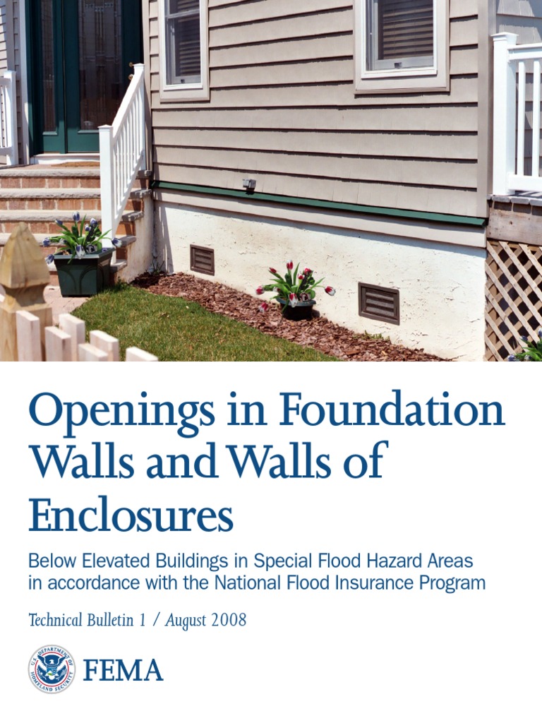 Openings in Foundation Walls | PDF | Basement | Garage (Residential)