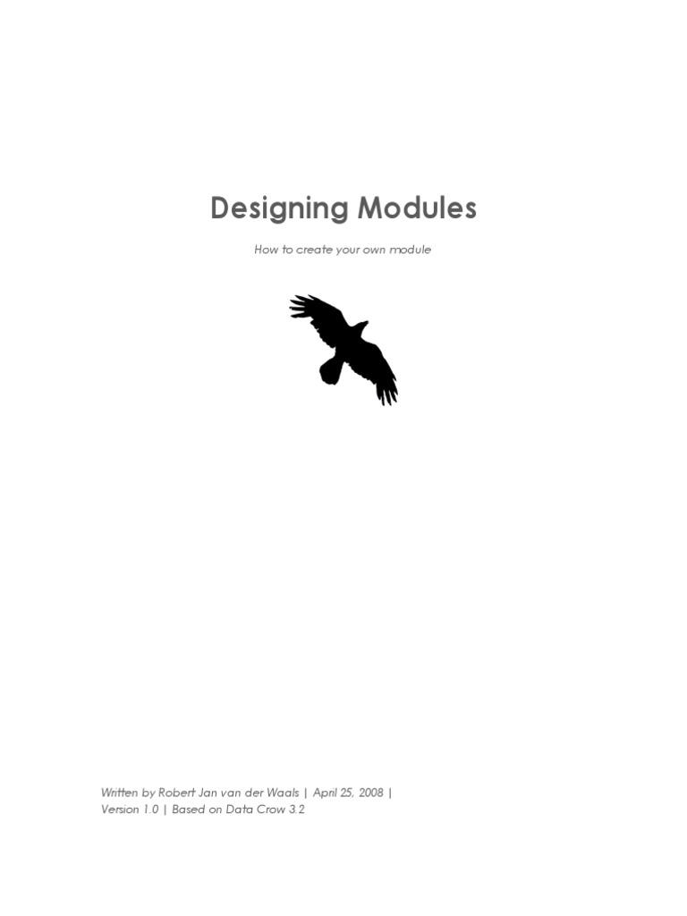 Data Crow Howto Create Modules | PDF | Installation (Computer Programs) | Computer File