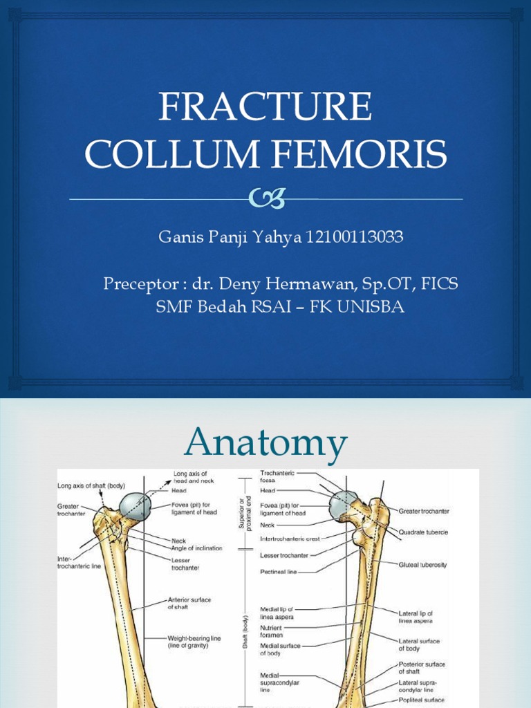 Fracture Collum Femoris | PDF