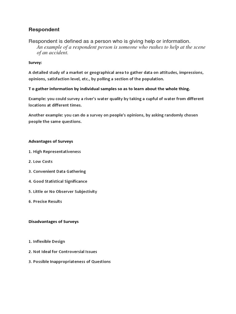 An Example of A Respondent Person Is Someone Who Rushes To Help at The ...
