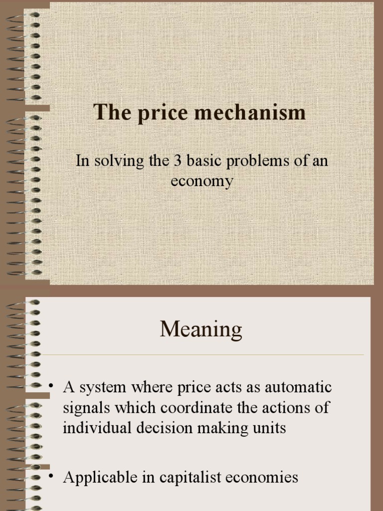 The Price Mechanism | PDF | Prices | Capitalism The Price Mechanism | PDF | Prices | Capitalism
