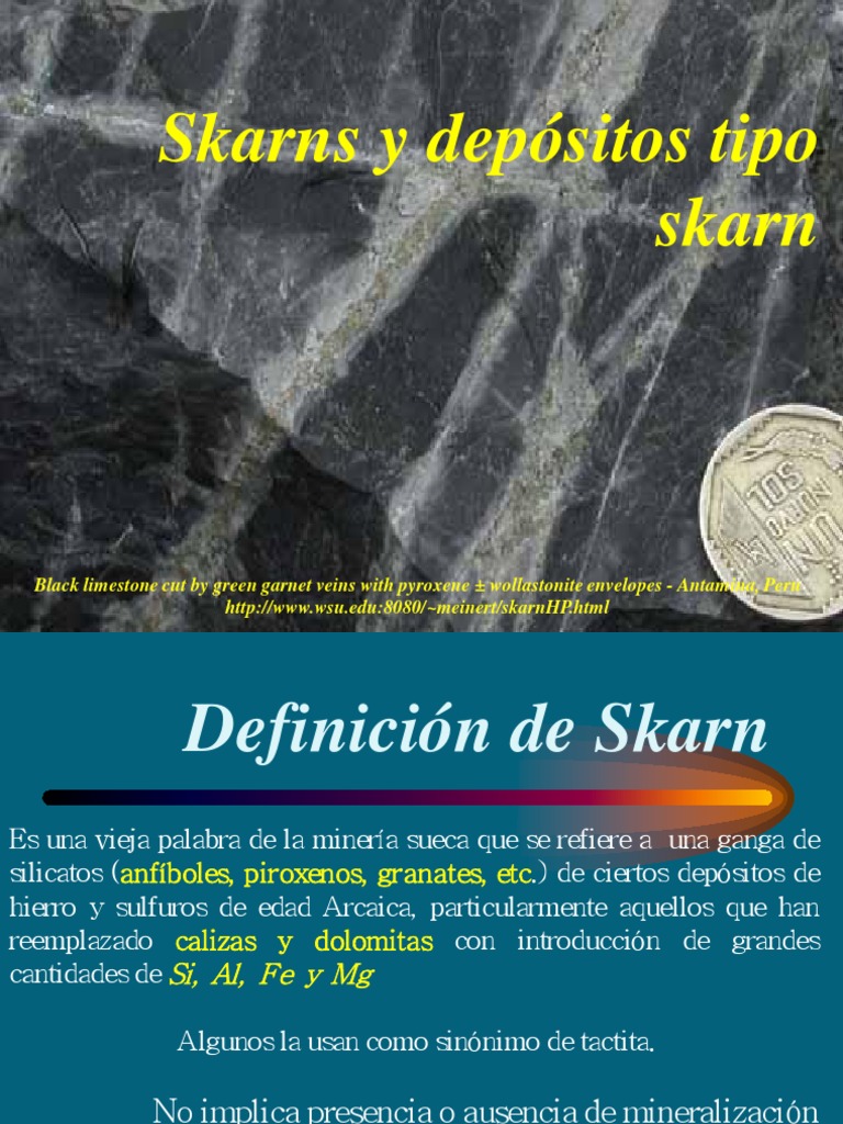 6depositos Tipo Skarn | PDF | Minerales | Roca ígnea
