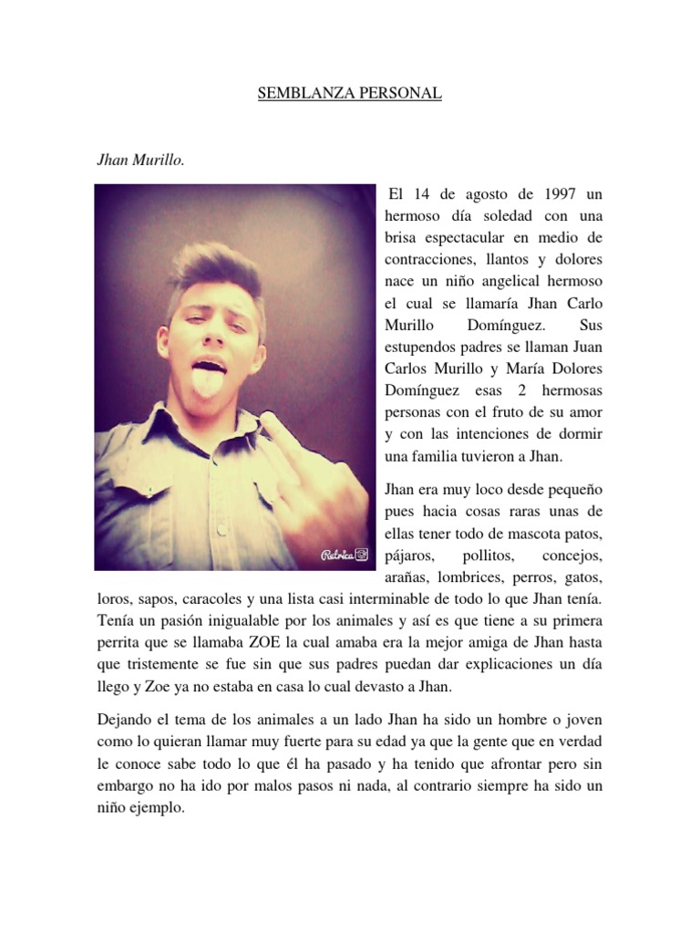 Semblanza Personal | PDF