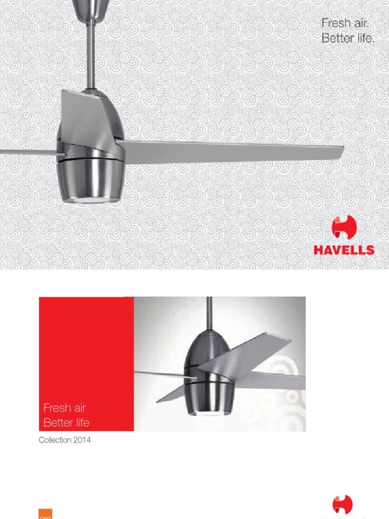 Fan Catalogue 2014 Havells | PDF | Mechanical Fan | Ventilation ...