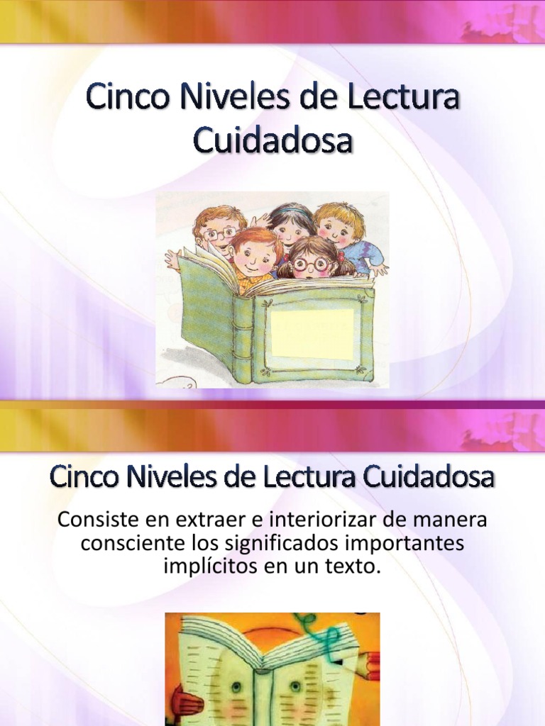 Cinco Niveles de Comprensión Lectora | PDF